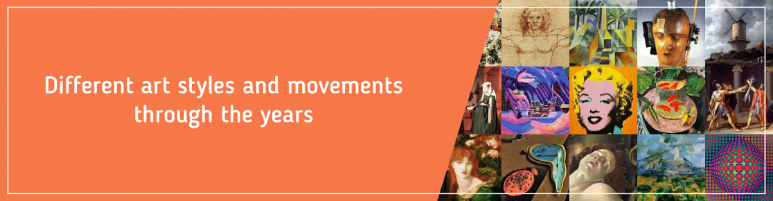 Different art styles and movements through the years